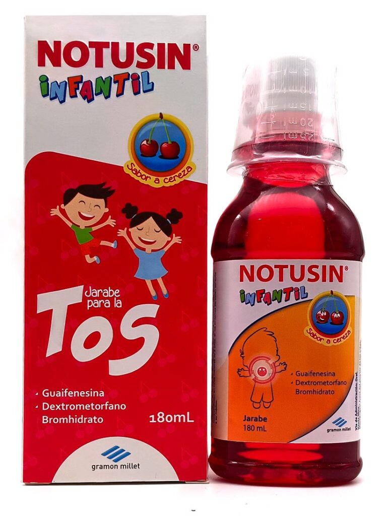 Productos – Notusin – Jarabe para calmar la tos y la gripe